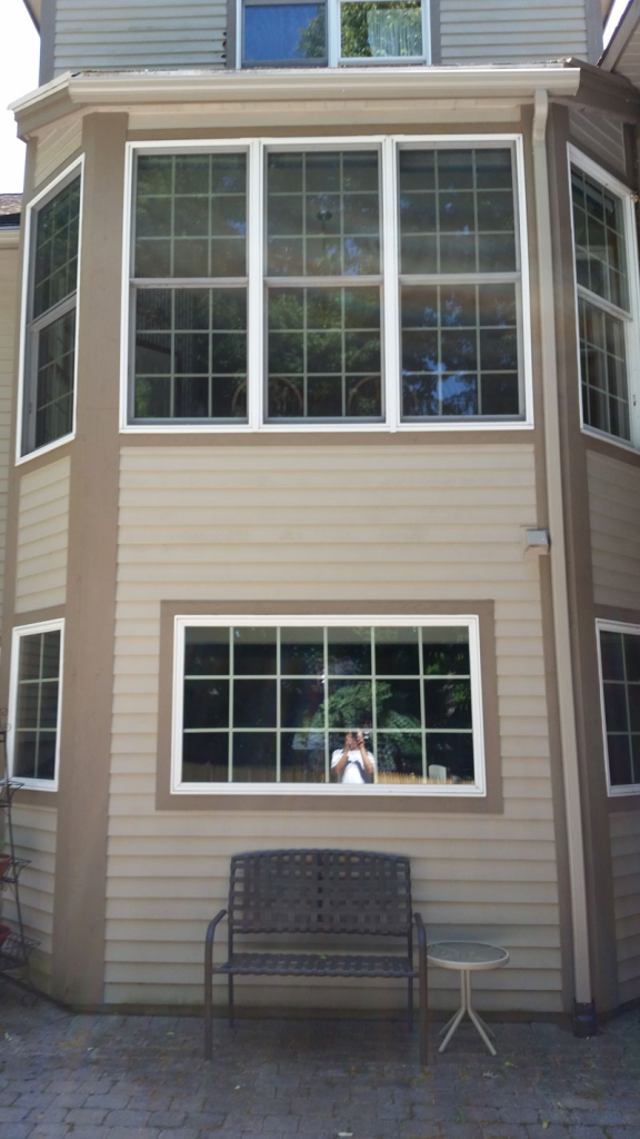 2nd Floor Bay Window Into Drain | Capital Region Gutters